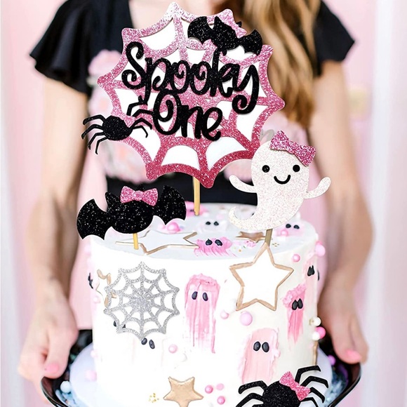Holiday | Pink Spooky One Cake Topper Spooky One Cake Smash Spooky One ...